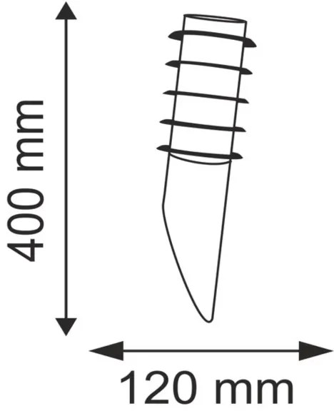 Venkovní nástěnné svítidlo SERENA 1xE27/40W IP44