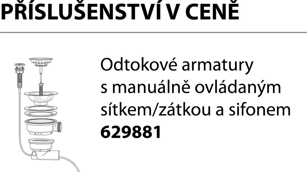 Schock Dřez TYPOS D-150S Croma (spodní uložení)