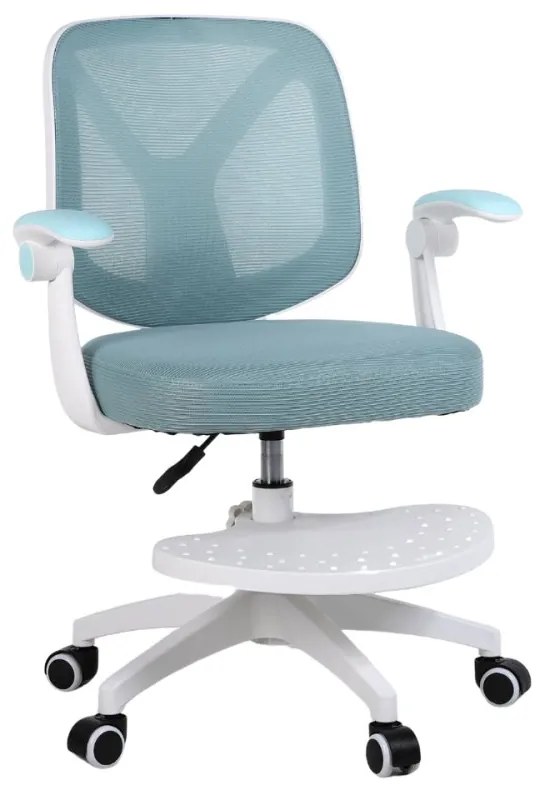 Dětská otočná židle Neoseat JUNI 010 s podnoží — látka, modrá