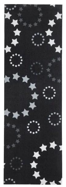 Černý kuchyňský běhoun Hanse Home Stars, 50 x 150 cm