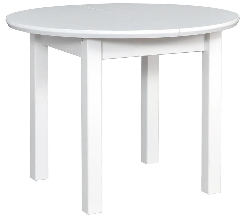 Rozkládací stůl POLI 1S Ø100/130cm Barva stolu: Bílá