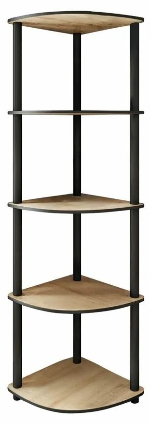 Regál Corner Oak, 5 polic