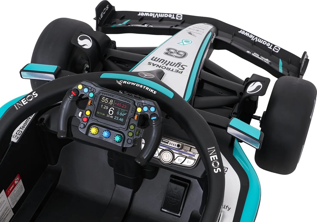 Ramiz Formule AMG Petronas F1 elektrické autíčko pro děti černé na dálkové ovládání + ovladač R/C