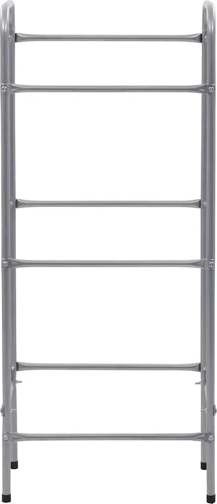 Skladový regál na 3 přepravky stříbrný 50 x 33 x 116 cm ocel 285212