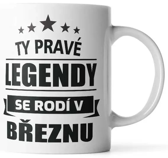 Sablio Hrnek Ty pravé legendy se rodí v březnu - 200 ml - espresso