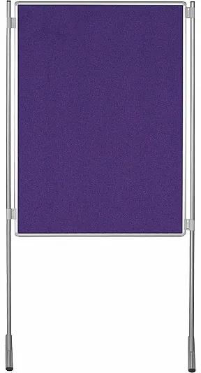 Paraván oboustranný textilní TEXT 90 x 120 cm - modrá (620901204102)