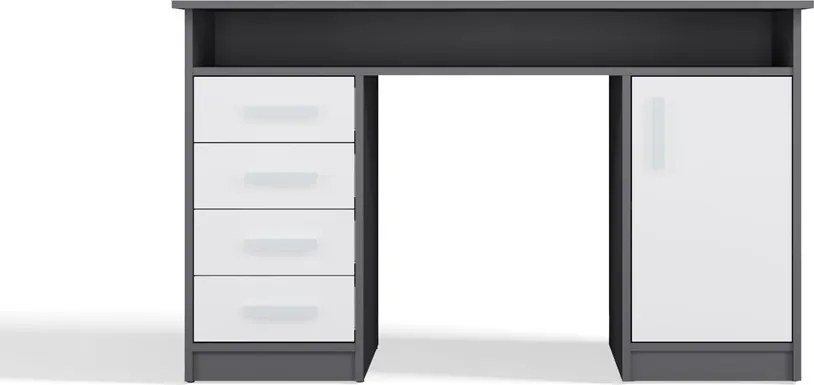 Psací stůl ADA 125 cm antracit/bílý