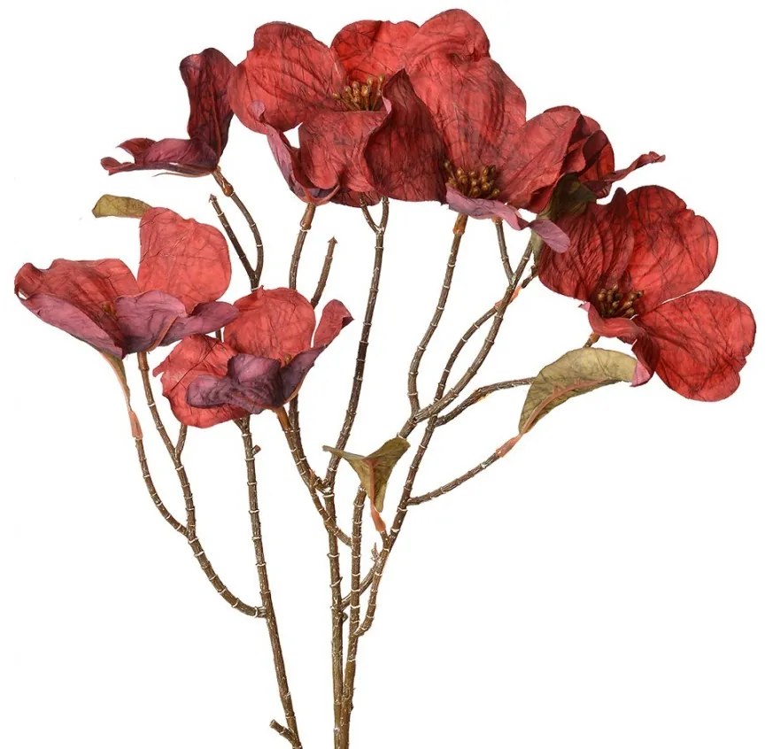 Dekorace umělá květina s červenými květy Chic Red - 12*8*72 cm