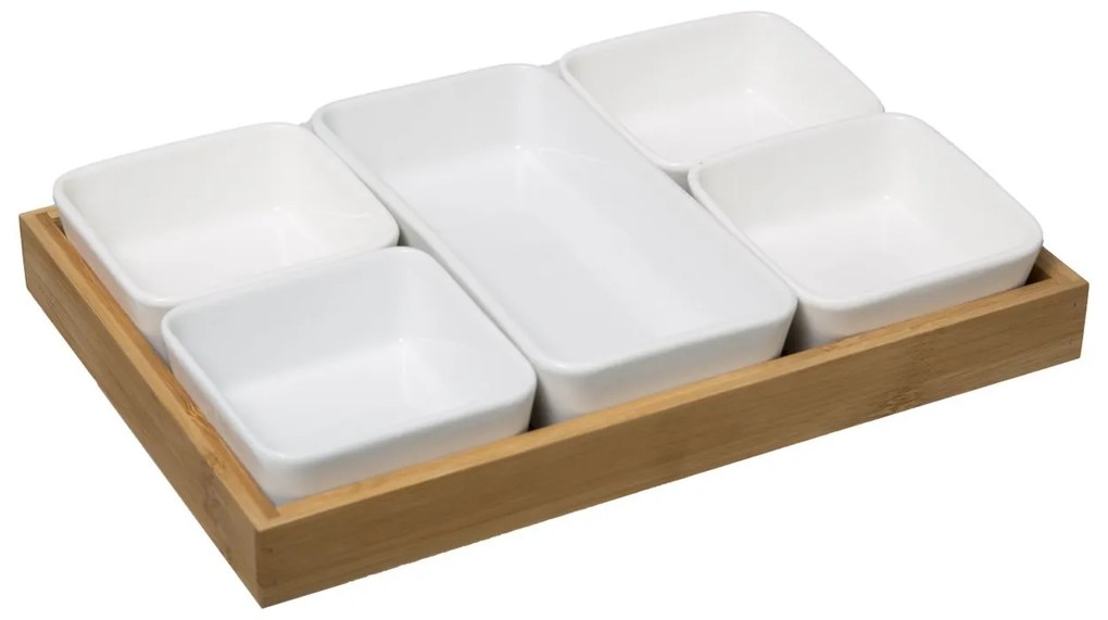 Keramická servírovací miska Serv 28x19 cm sada 5ks