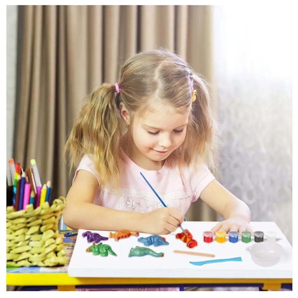 Kreativní sada DIY Svět dinosaurů sádrové odlitky