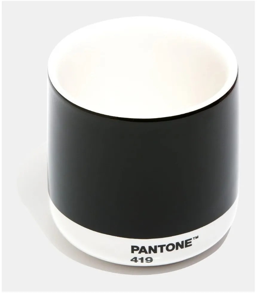 Černý porcelánový šálek na cappuccino 175 ml Black 419 – Pantone