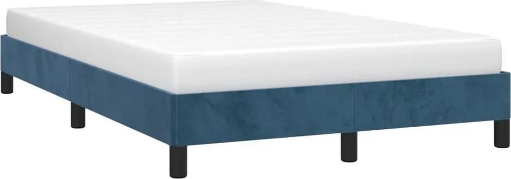 vidaXL Rám postele 120 x 200 cm samet [346968] Barva: Tmavě moddrá
