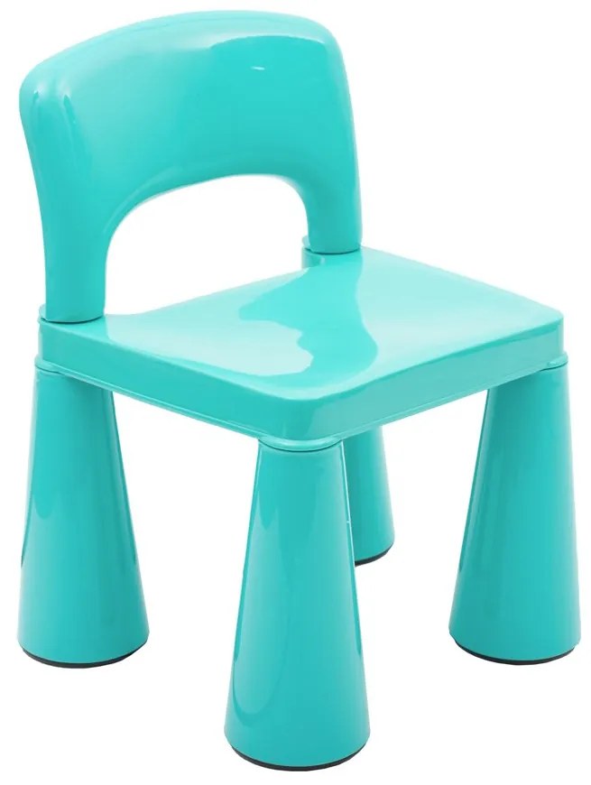 NEW BABY dětská sada stoleček a dvě židličky modrá