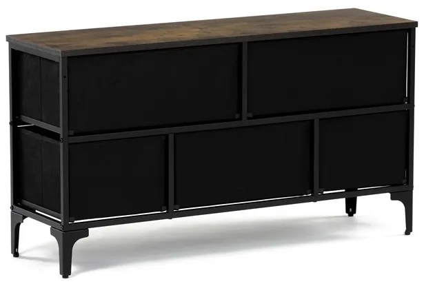 Retro komoda LINEA - old wood / MDF Barva: Vícebarevná