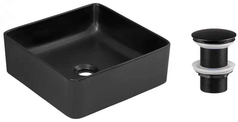 Umyvadlo na desku SLIM 40 černé