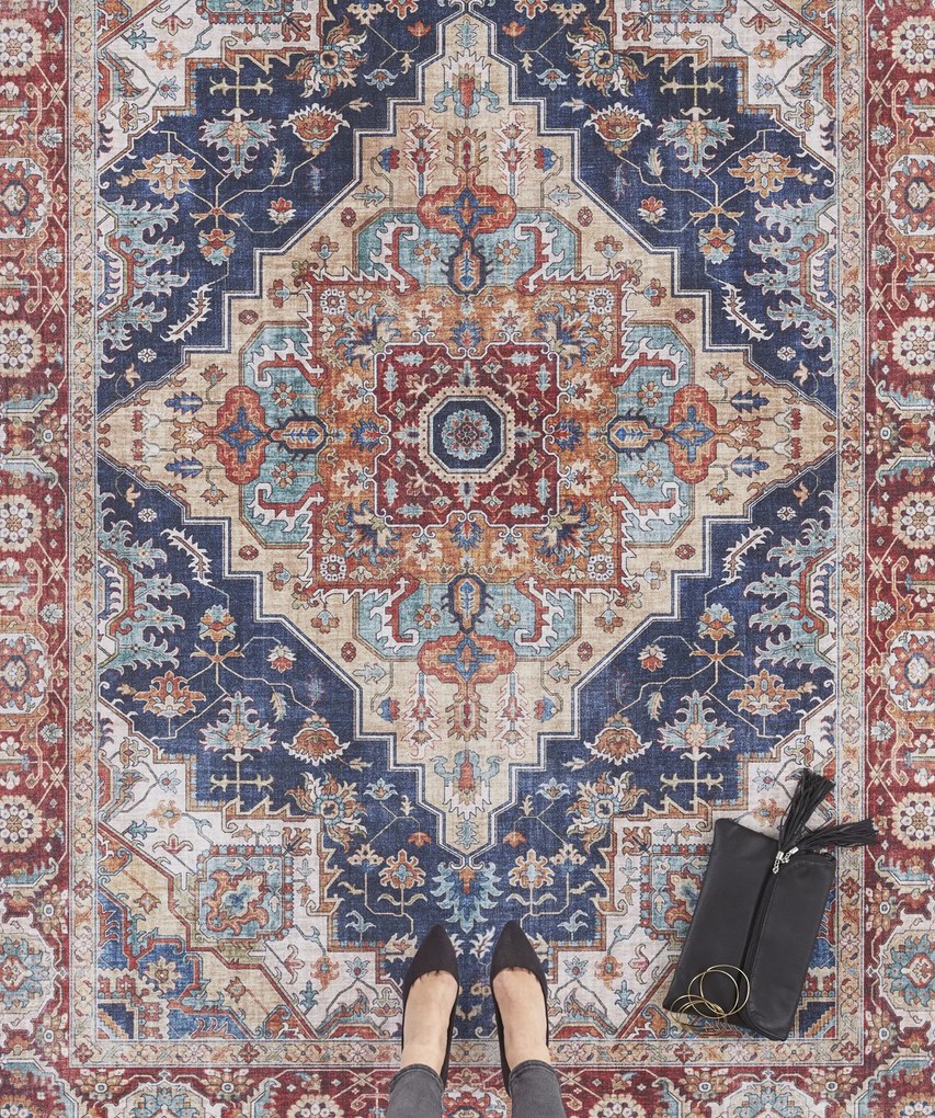 Hanse Home, Kusový koberec Asmar 104017 Indigo/Blue, 80x200, modrá, obývací pokoj