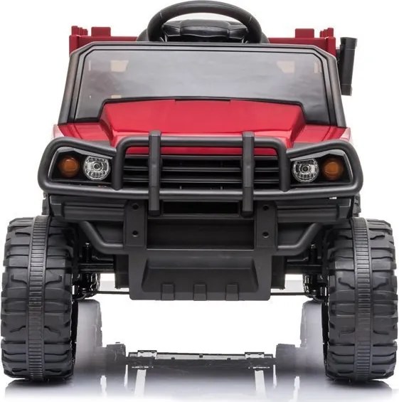 LEAN CARS Bateriové autíčko BDM0926 LED MP3 dálkové červené