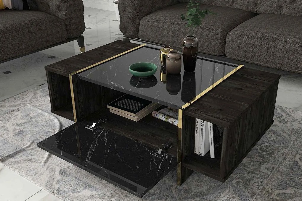 Designový konferenční stolek Sakeena 103,8 cm černý