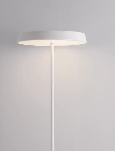 LED bílo-černá stojací lampa Vetro