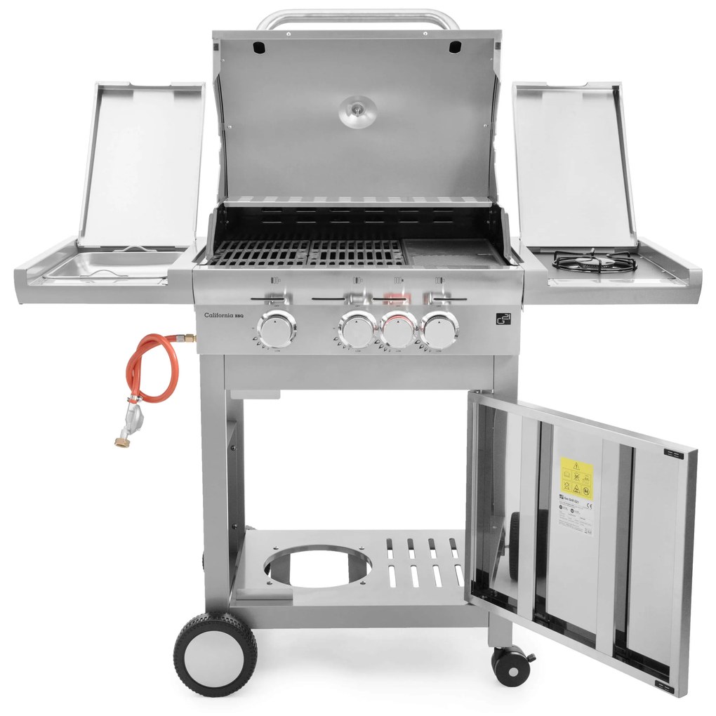 G21 Zahradní plynový gril 4 hořákyCalifornia BBQ Premium line 6390305