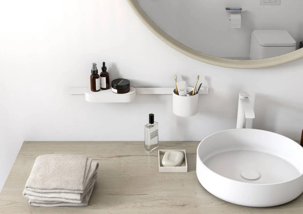 Hansgrohe WallStoris, sada do koupelny, bílá matná, HAN-27968700