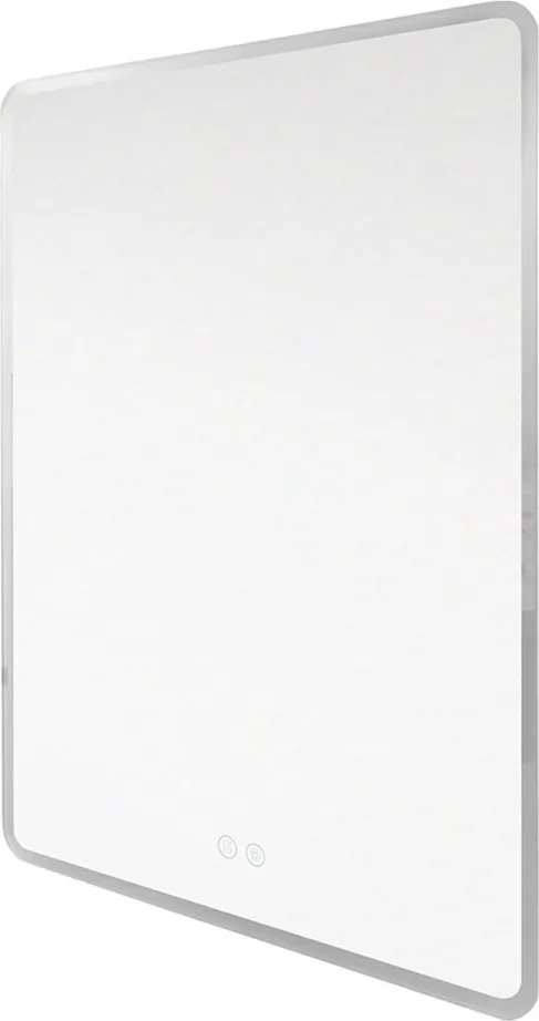 Mereo Mereo, obdélníkové LED zrcadlo 60x80 cm, přední podsvícení, topná podložka, MER-CN172