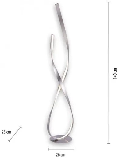 Paul Neuhaus 720-55 - LED Stmívatelná stojací lampa LINDA LED/27W/230V chrom