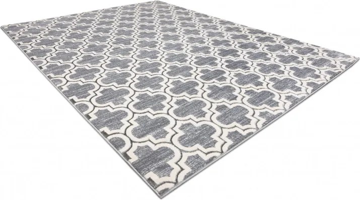 Kusový koberec Core W6764 Trellis grey/cream, 200x290, šedá, chodba / predsieň, Dywany Łuszczów