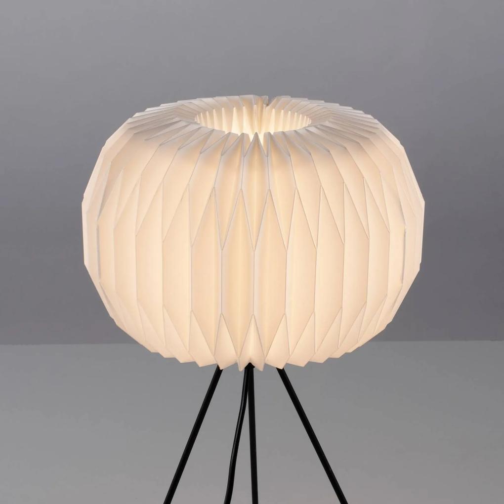 Stolní lampa Papel s bílým stínidlem