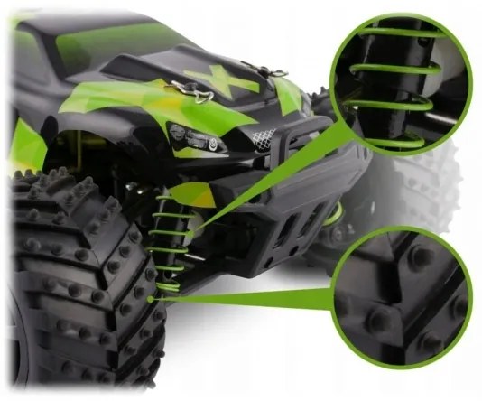 Overmax - RC auto na dálkové ovládání X-MONSTER 3.0 1700 mAh Black/Green