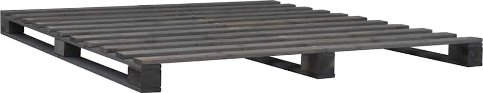 Rám postele z palet šedý masivní borovice 120 x 200 cm 285250