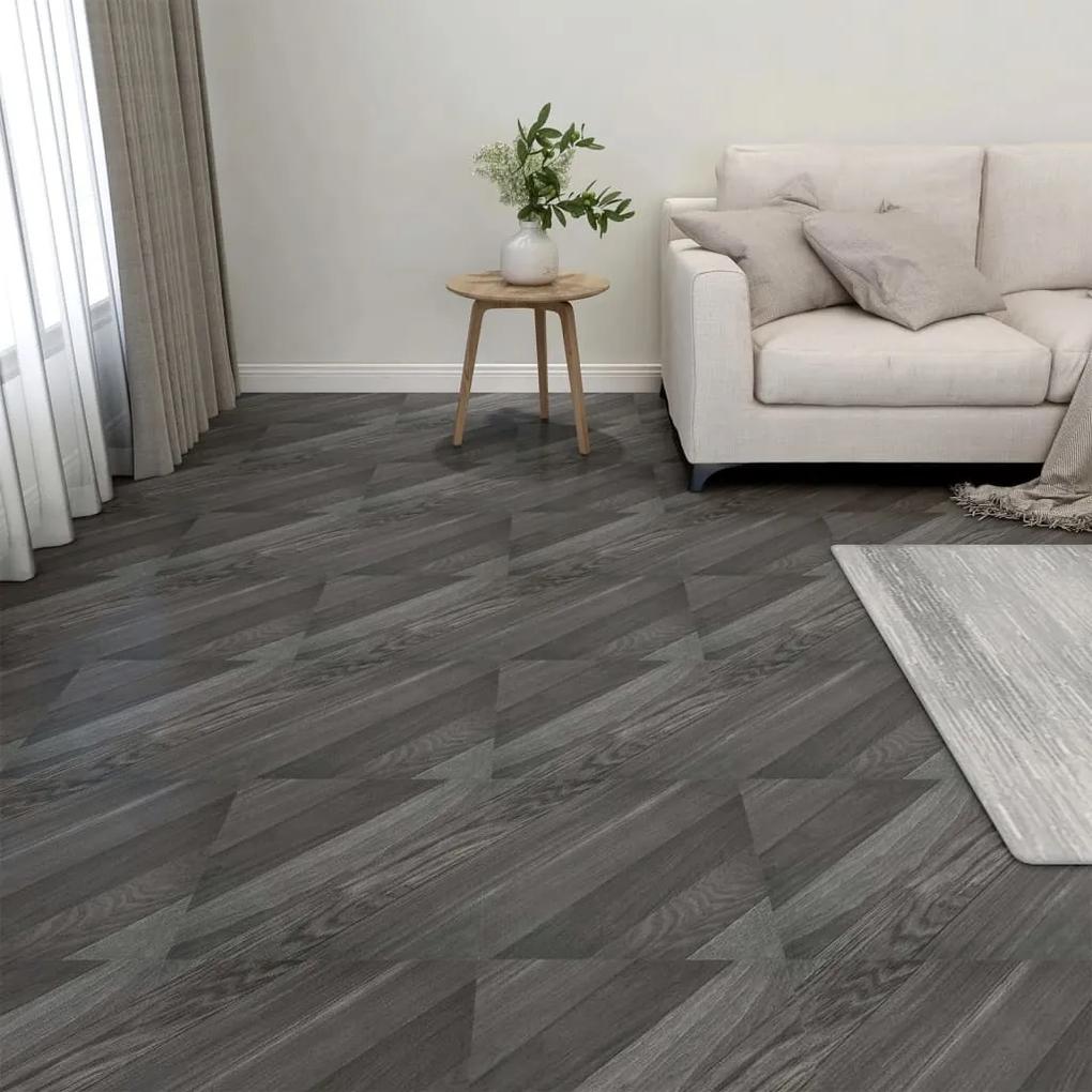 330143 vidaXL Samolepicí podlahové desky 20 ks PVC 1,86 m² šedé pruhované