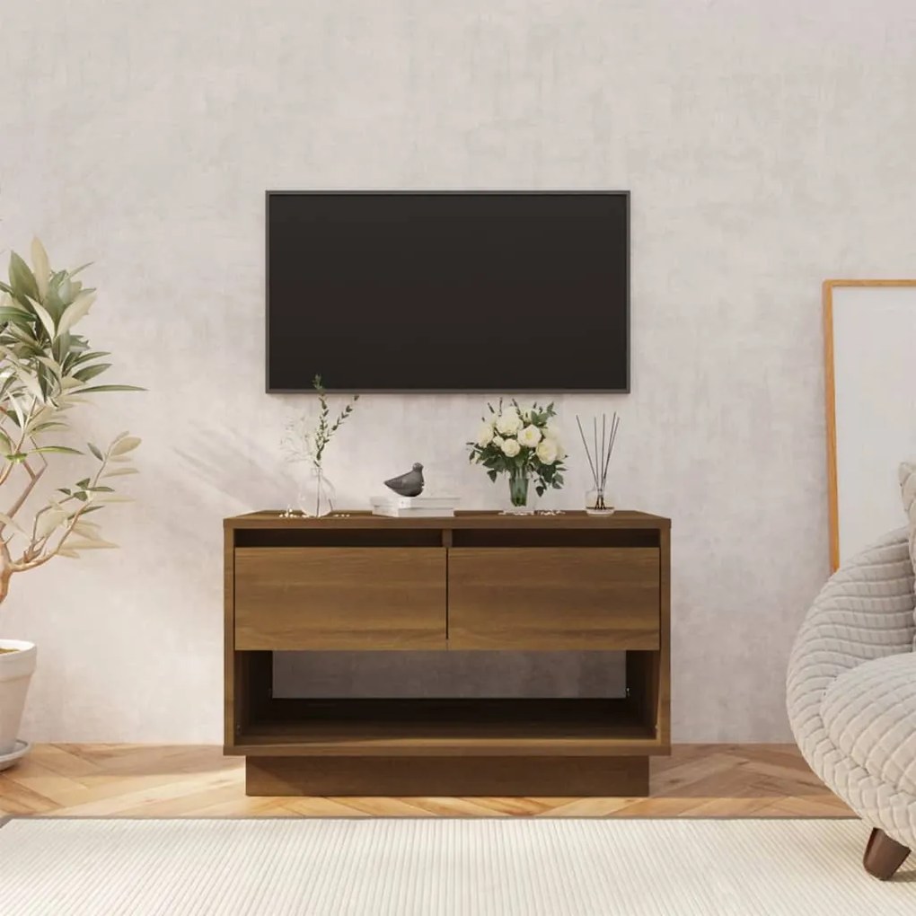 TV skříňka hnědý dub 70 x 41 x 44 cm kompozitní dřevo