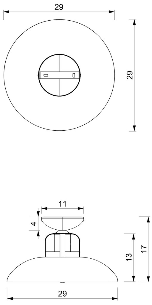 Stropní svítidlo Felix, 1x zlaté/tmavě modré kovové stínítko, db/g