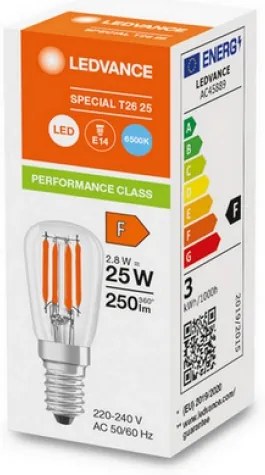 LED žárovka do lednice E14 LEDVANCE 2,8W (25W) studená bílá (6500K)