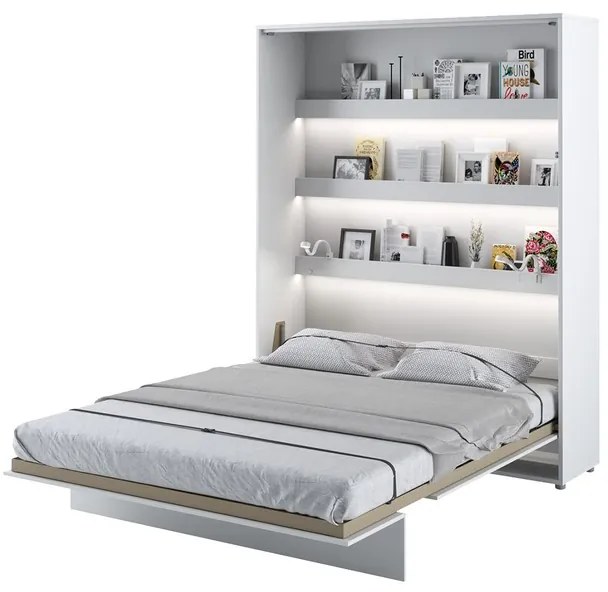 Sklápěcí postel BC-12 160x200 Bed-Concept, Barva: šedá, Osvětlení: bez osvětlení, LED světlo s USB: dvě LED světla s USB