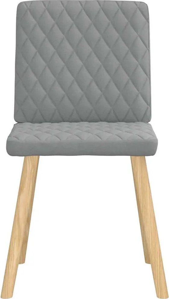Jídelní židle 6 ks světle šedé textil 3315491