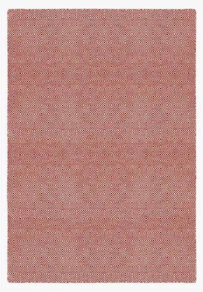 Červený oboustranný koberec vhodný i do exteriéru Green Decore Solitaire, 90 x 150 cm