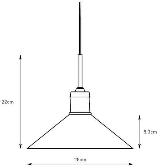Markslöjd 108867 - Lustr na lanku VELA 1xE27/40W/230V mosaz/bílá