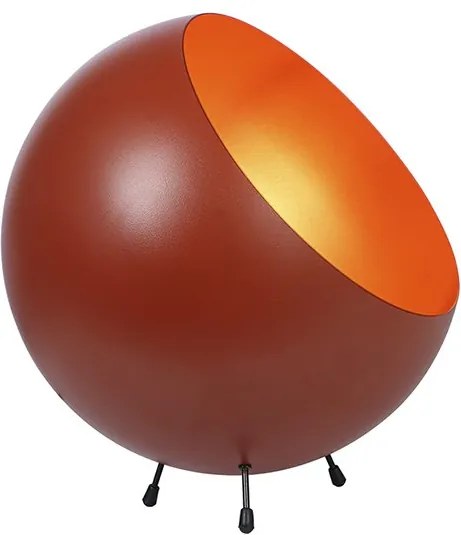LEITMOTIV Sada 2 ks: Matná oranžová stolní lampa XL Bell