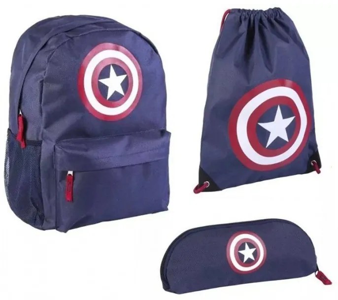 SET batoh, vak a penál Kapitán Amerika Marvel