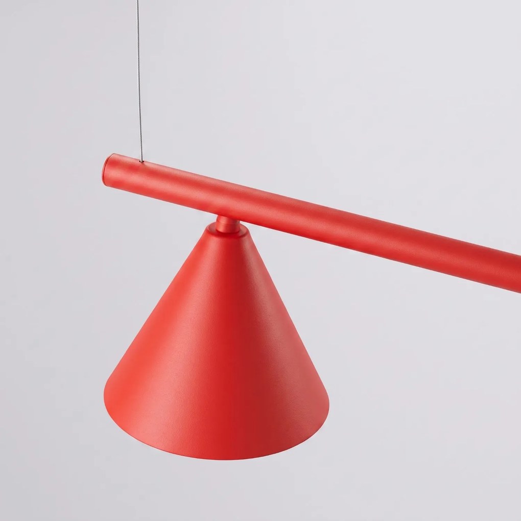 Sollux Lighting Lustr NOX 4L červený