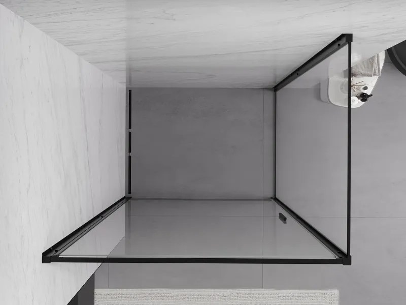Mexen Exo sprchový kout s výkyvnými dveřmi 100 x 90 cm, transparentní, černá - 817-100-090-70-00