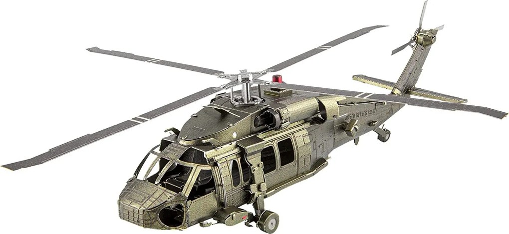 3d puzzle metal earth 3d puzzle vrtulník black hawk