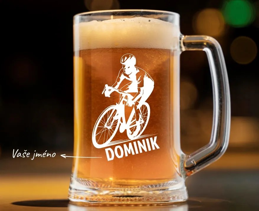 Dekorant Pivní půllitr pro cyklistu CYKLISTA 2