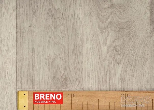 Breno PVC SUPERTEX Tavel 571 – světlé šedobéžové dřevo, šíře 300 cm