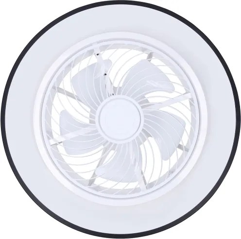 Brilagi-LED Stmívatelné svítidlo s ventilátorem LED/30W/230V 3000-6500K černá+DO