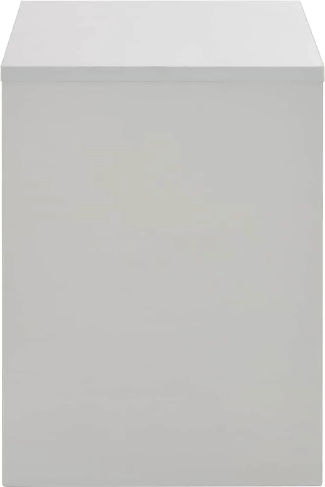 Toaletní stolek se zrcadlem a stoličkou šedý 104 x 45 x 131 cm 283744
