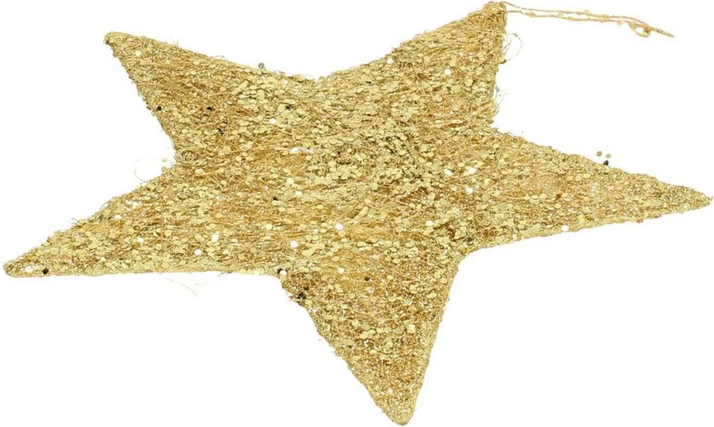 Dekorace Golden Star 25cm