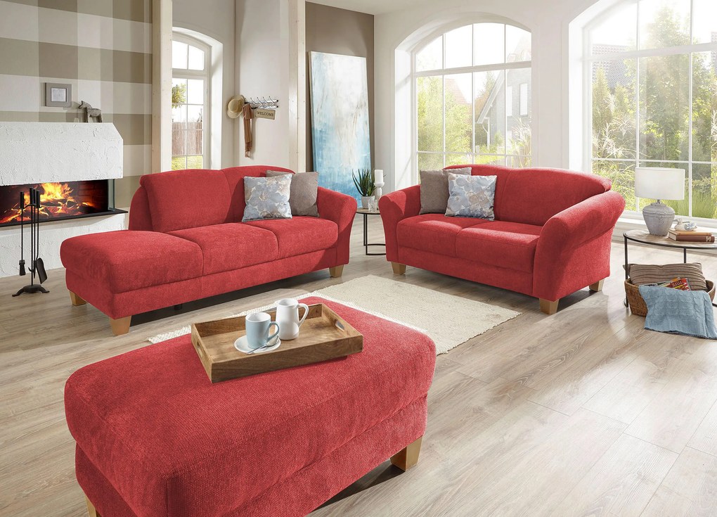 XXXLutz DVOUMÍSTNÁ POHOVKA, textil, červená Sit & More - Pohovky - 000144005356
